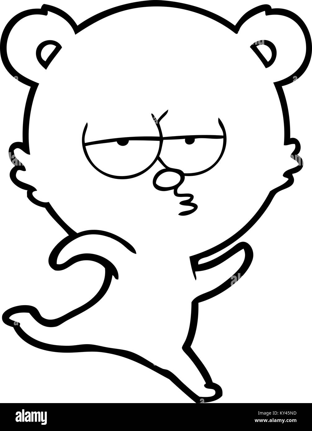 running bear cartoon Stock Vector Image & Art - Alamy