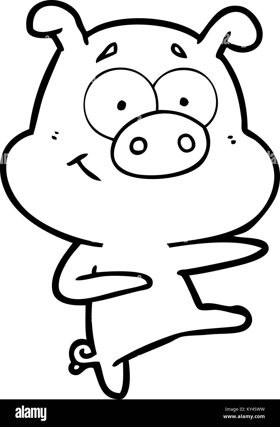 cartoon pig pointing Stock Vector Image & Art - Alamy