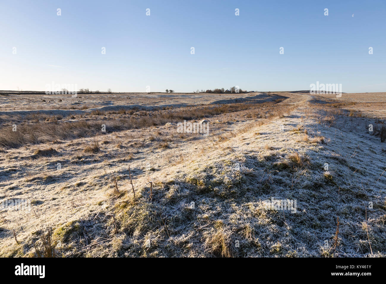 Dawn view along hadrian's wall hi-res stock photography and images - Alamy