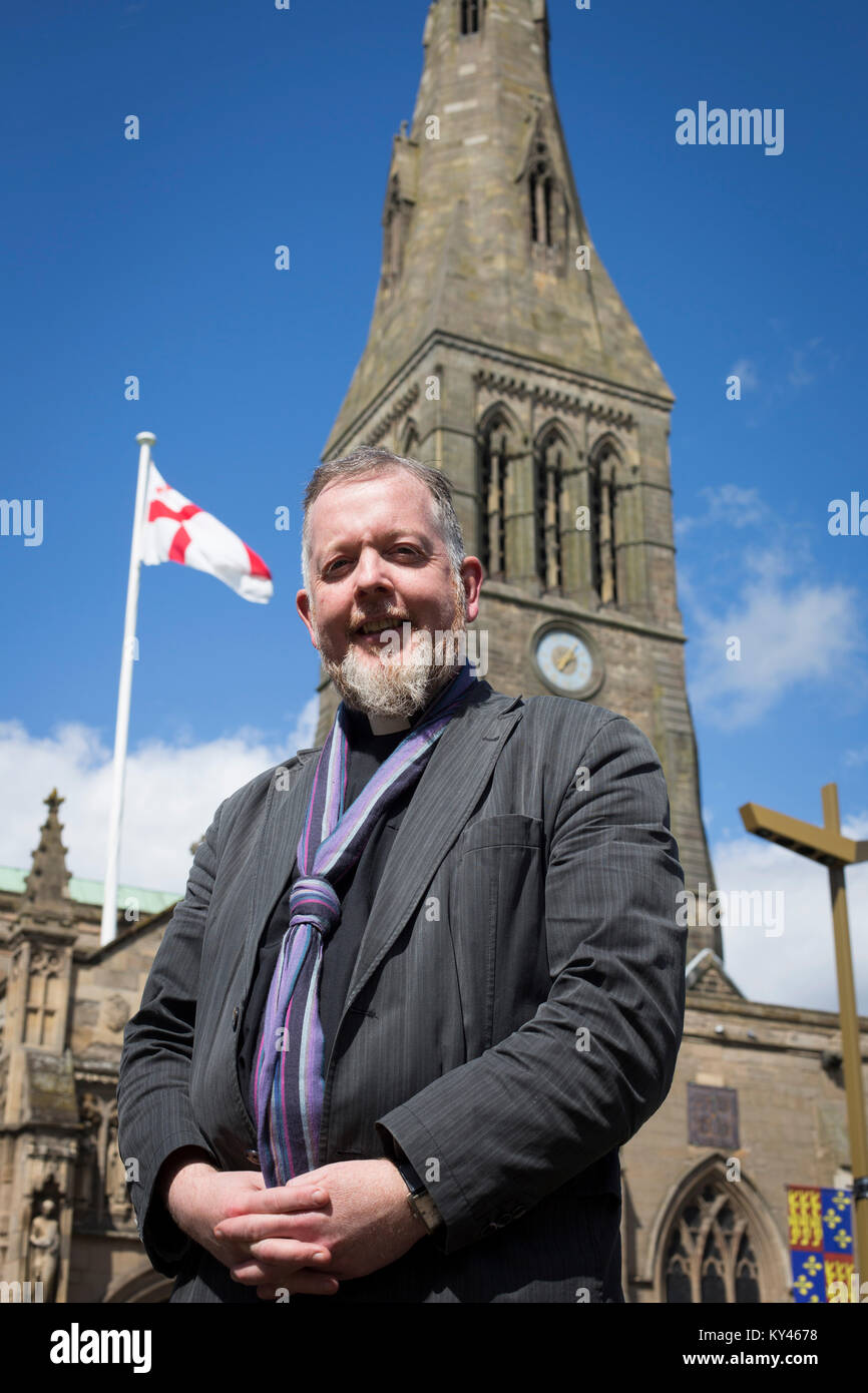 The Reverend David Monteith, dean of Leicester, pictured outside the ...