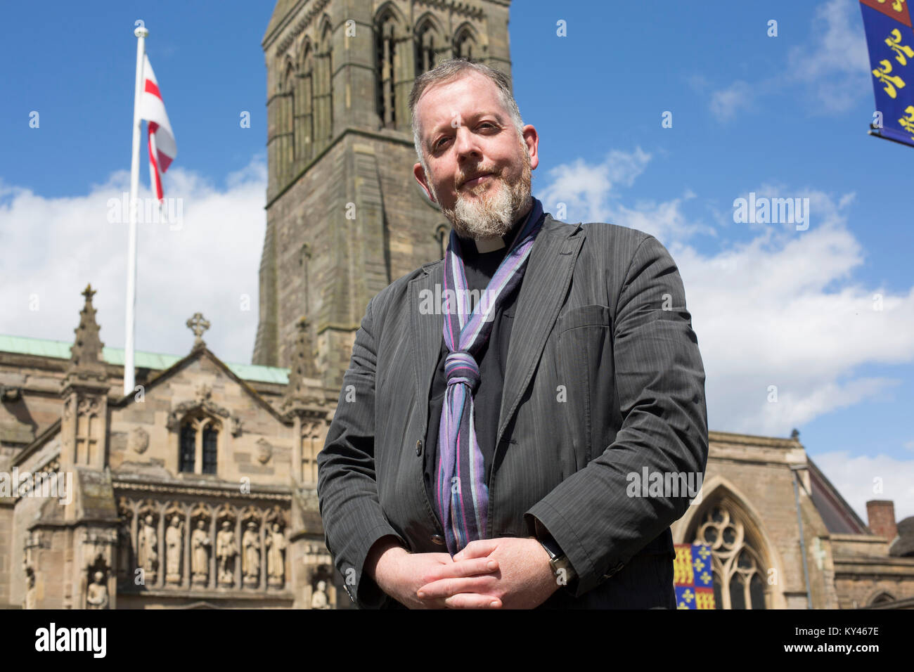 The Reverend David Monteith, dean of Leicester, pictured outside the ...