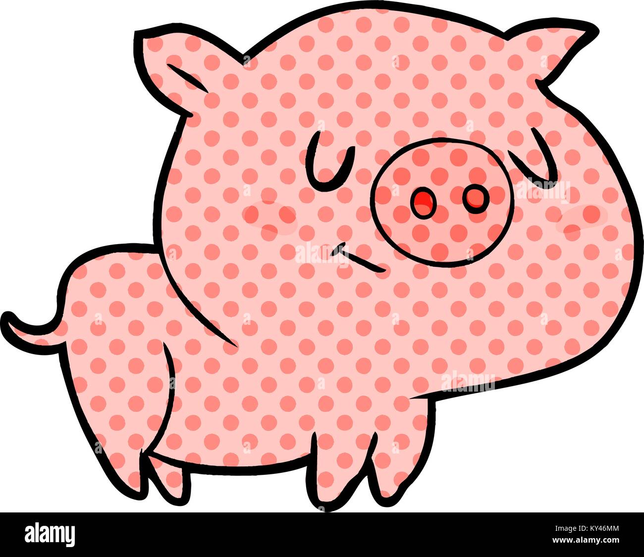 cute cartoon pig Stock Vector Image & Art - Alamy