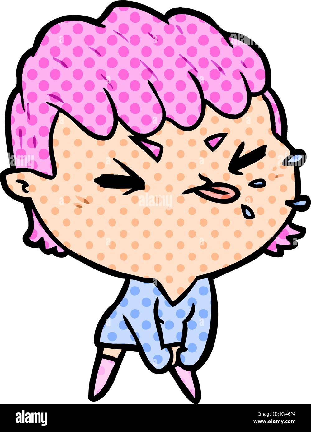 cute cartoon rude girl Stock Vector Image & Art - Alamy