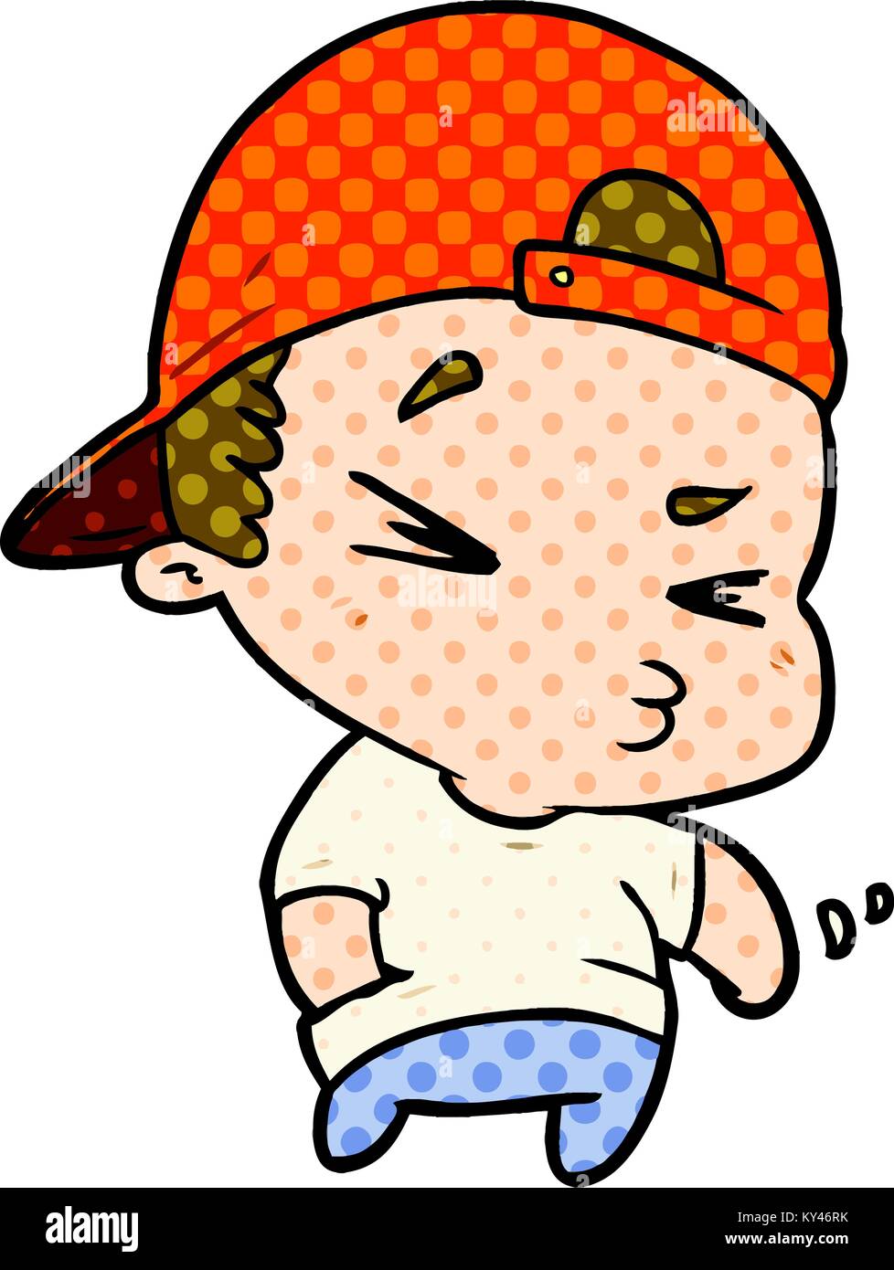 cartoon cool kid Stock Vector Image & Art - Alamy