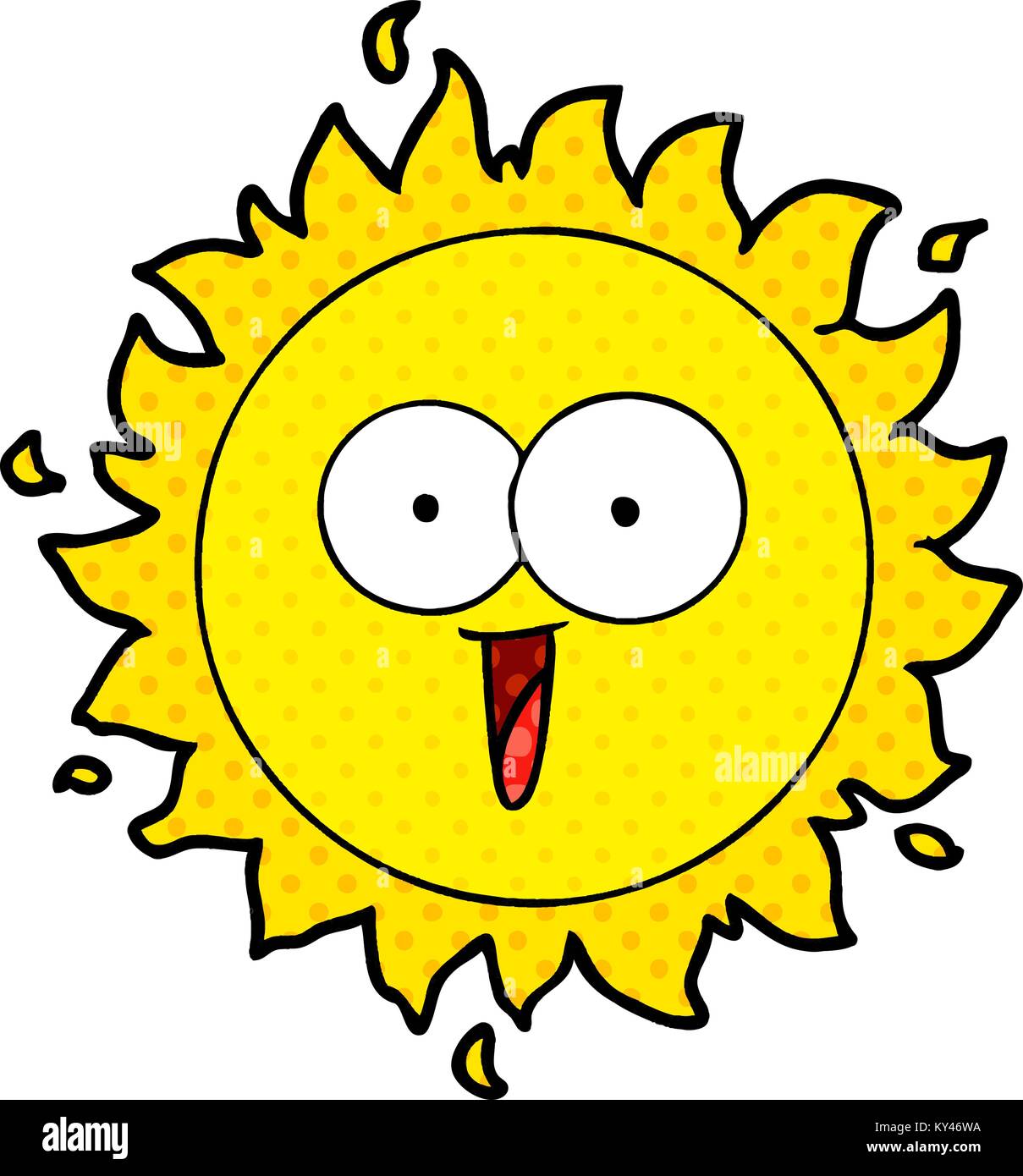 happy cartoon sun Stock Vector Image & Art - Alamy