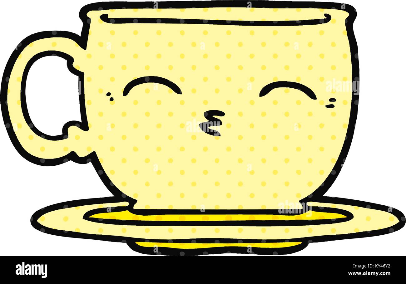 cartoon tea cup Stock Vector Image & Art - Alamy