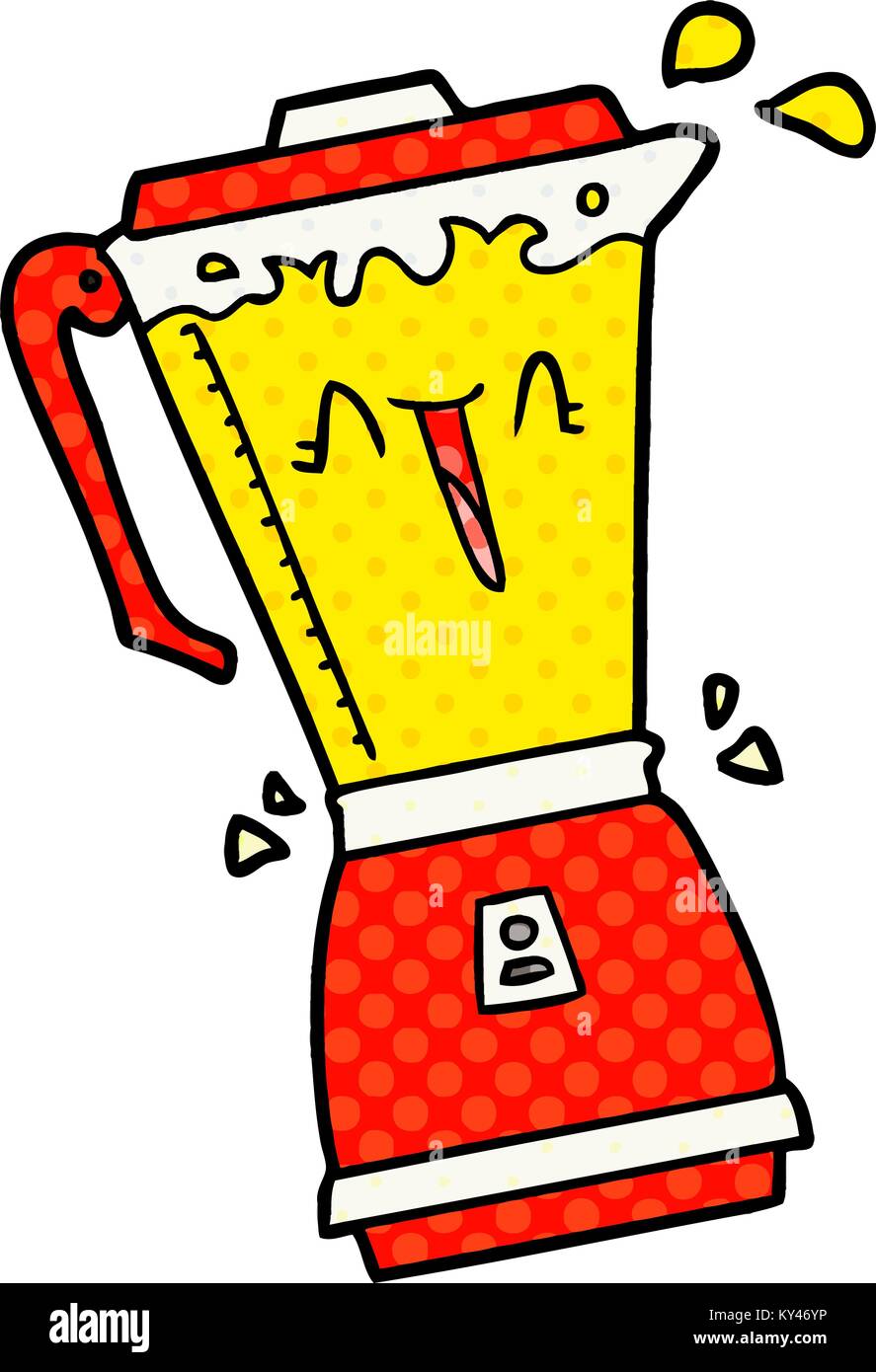 whirring cartoon food processor Stock Vector Image & Art - Alamy