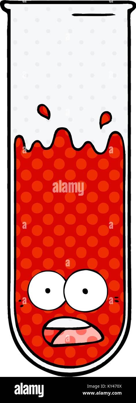 cartoon test tube Stock Vector Image & Art - Alamy