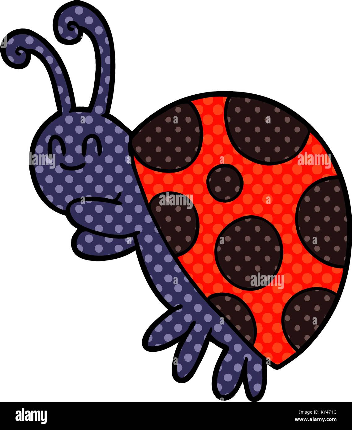 cute cartoon ladybug Stock Vector Image & Art - Alamy