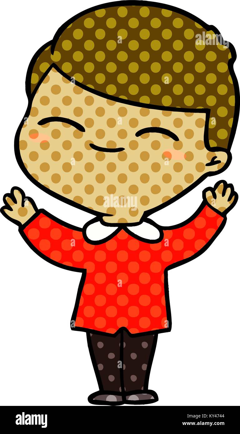 cartoon smiling boy Stock Vector Image & Art - Alamy