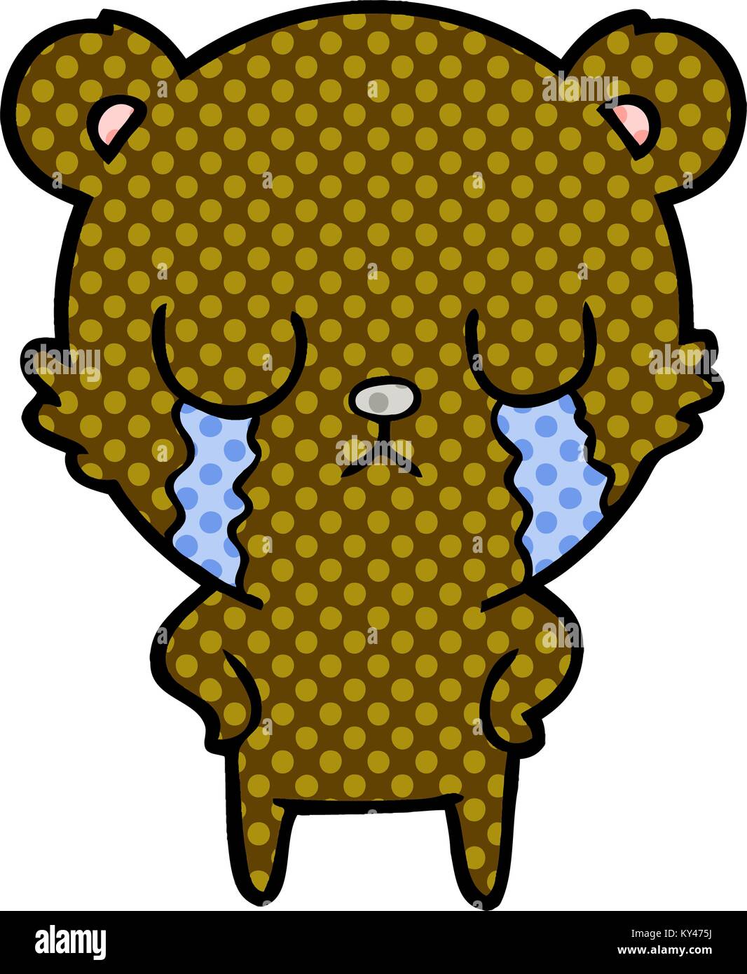 crying cartoon bear Stock Vector Image & Art - Alamy