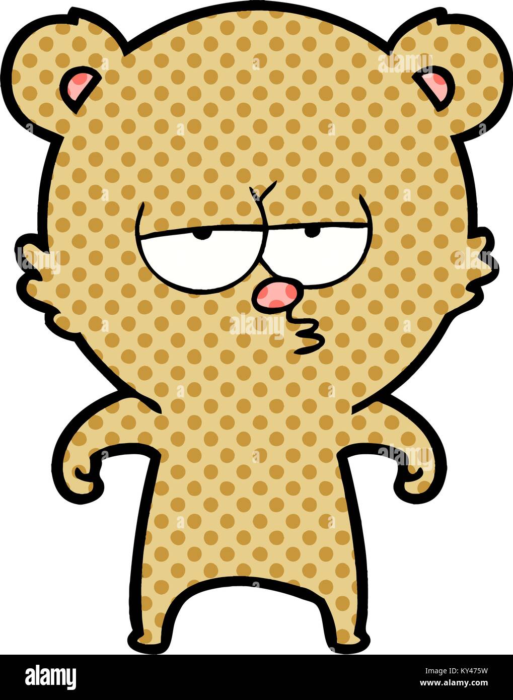 bored bear cartoon Stock Vector Image & Art - Alamy