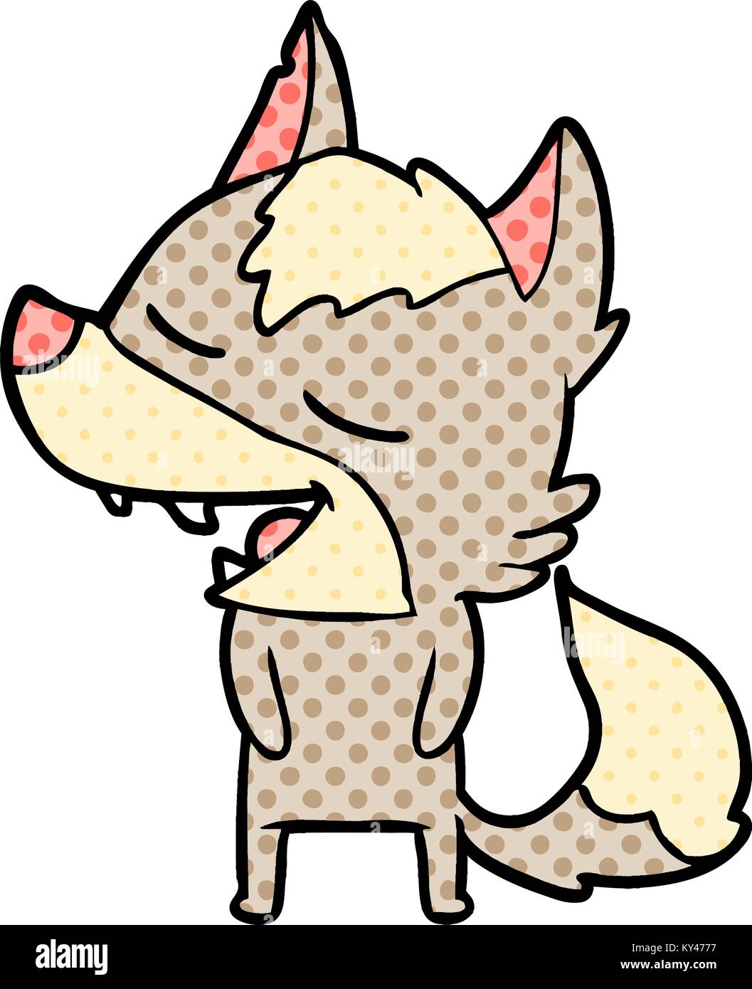 cartoon wolf laughing Stock Vector Image & Art - Alamy