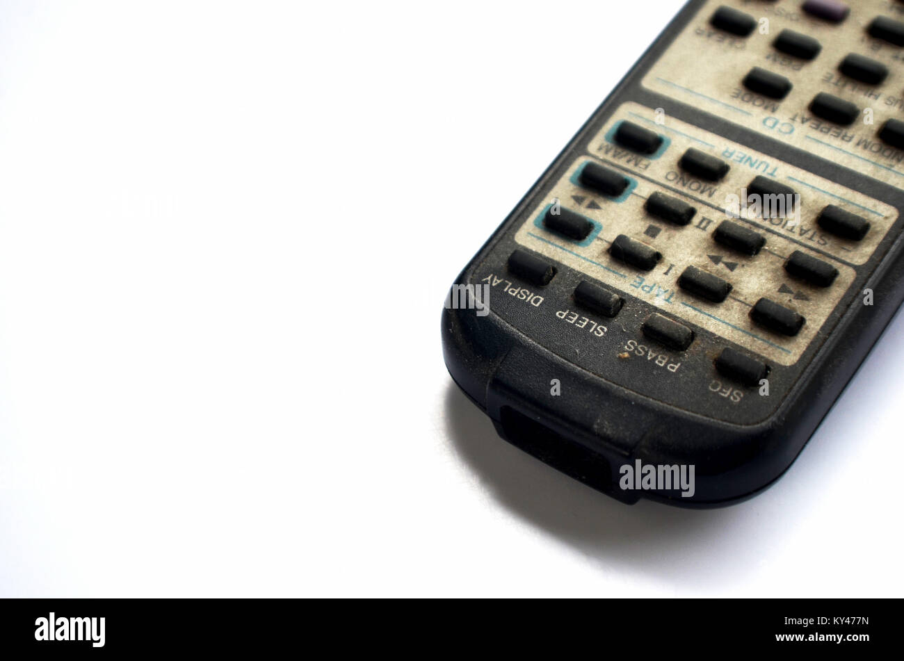Dirty remote controller pad Stock Photo - Alamy