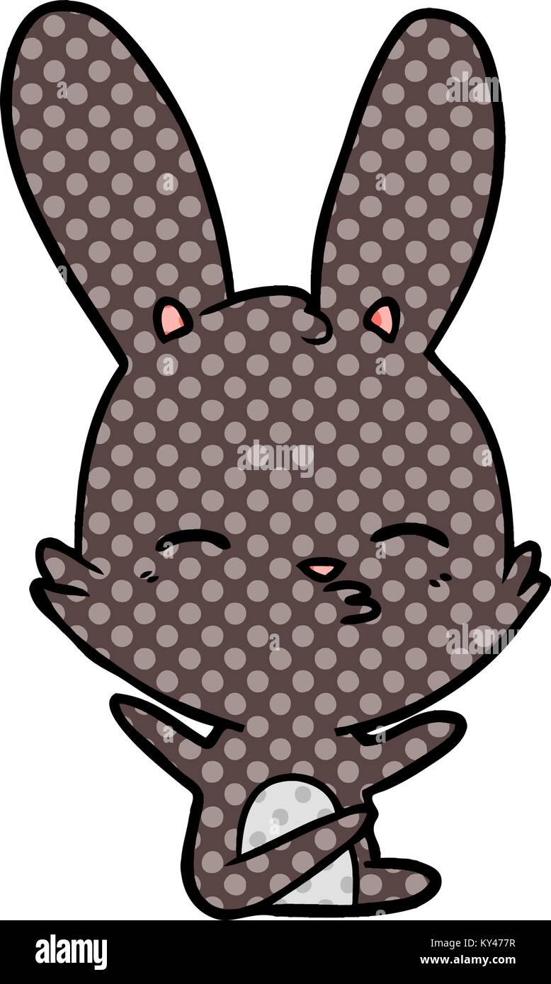 curious bunny cartoon Stock Vector Image & Art - Alamy