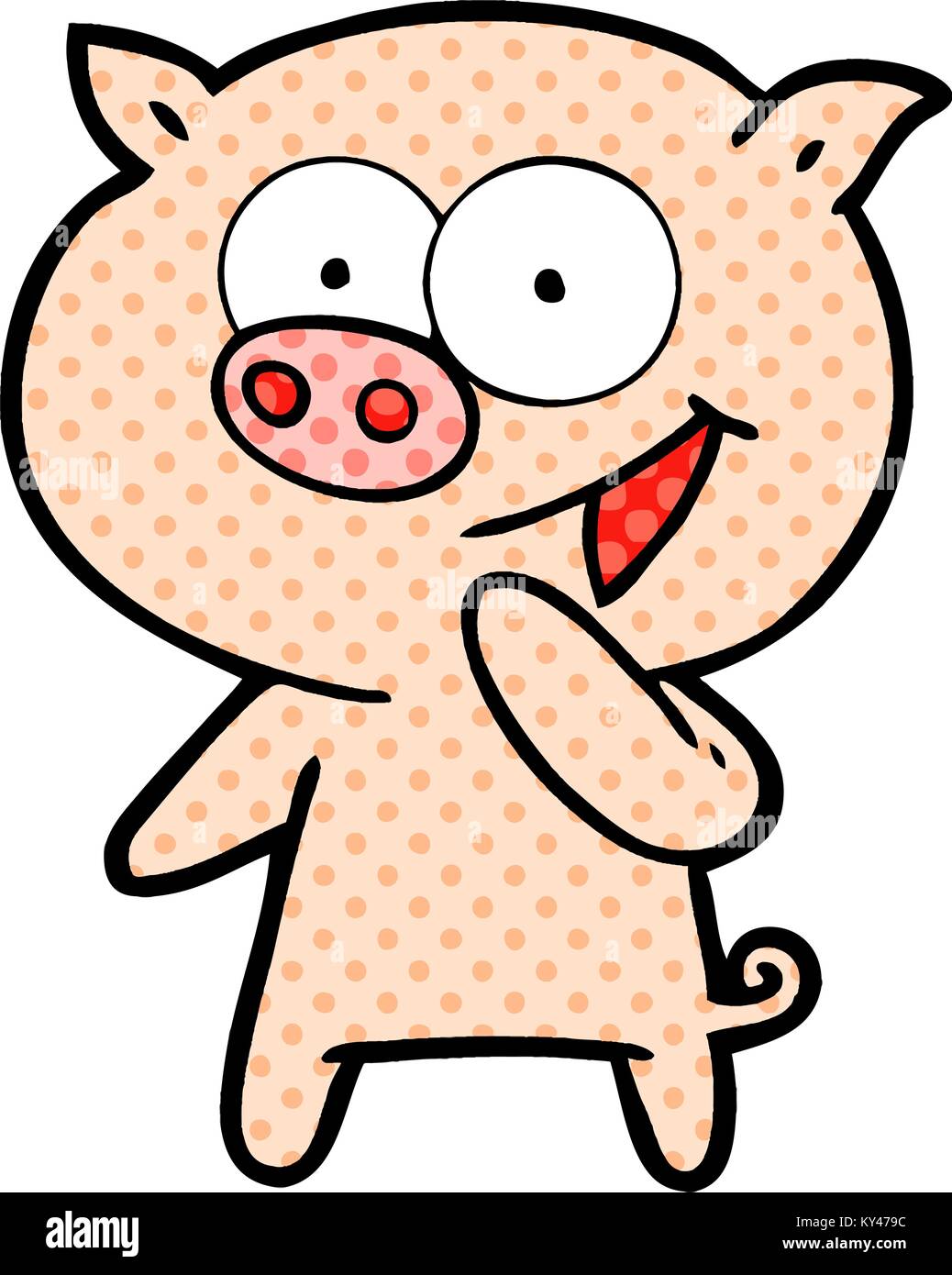laughing pig cartoon Stock Vector Image & Art - Alamy