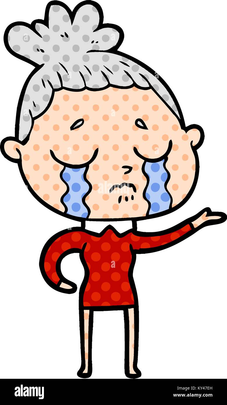 cartoon crying woman Stock Vector Image & Art - Alamy