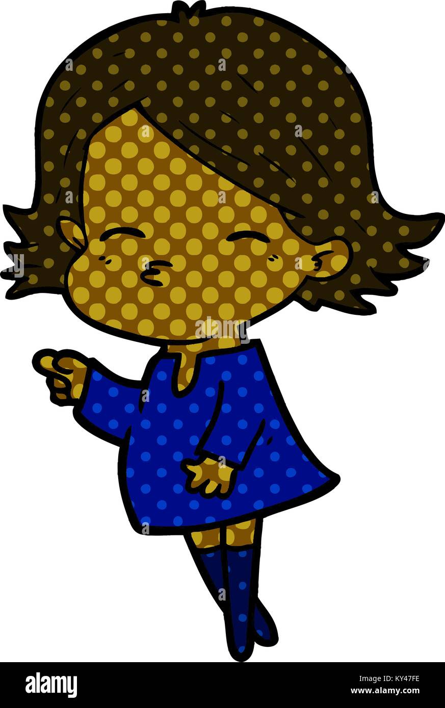 cartoon woman pointing Stock Vector Image & Art - Alamy