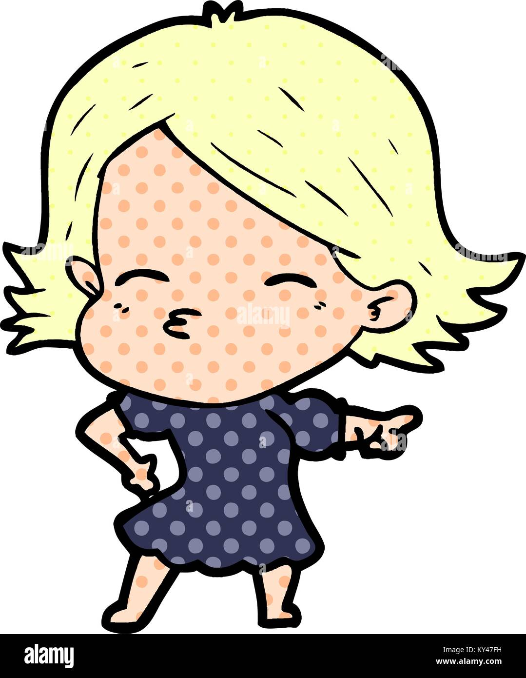 cartoon woman pointing Stock Vector Image & Art - Alamy