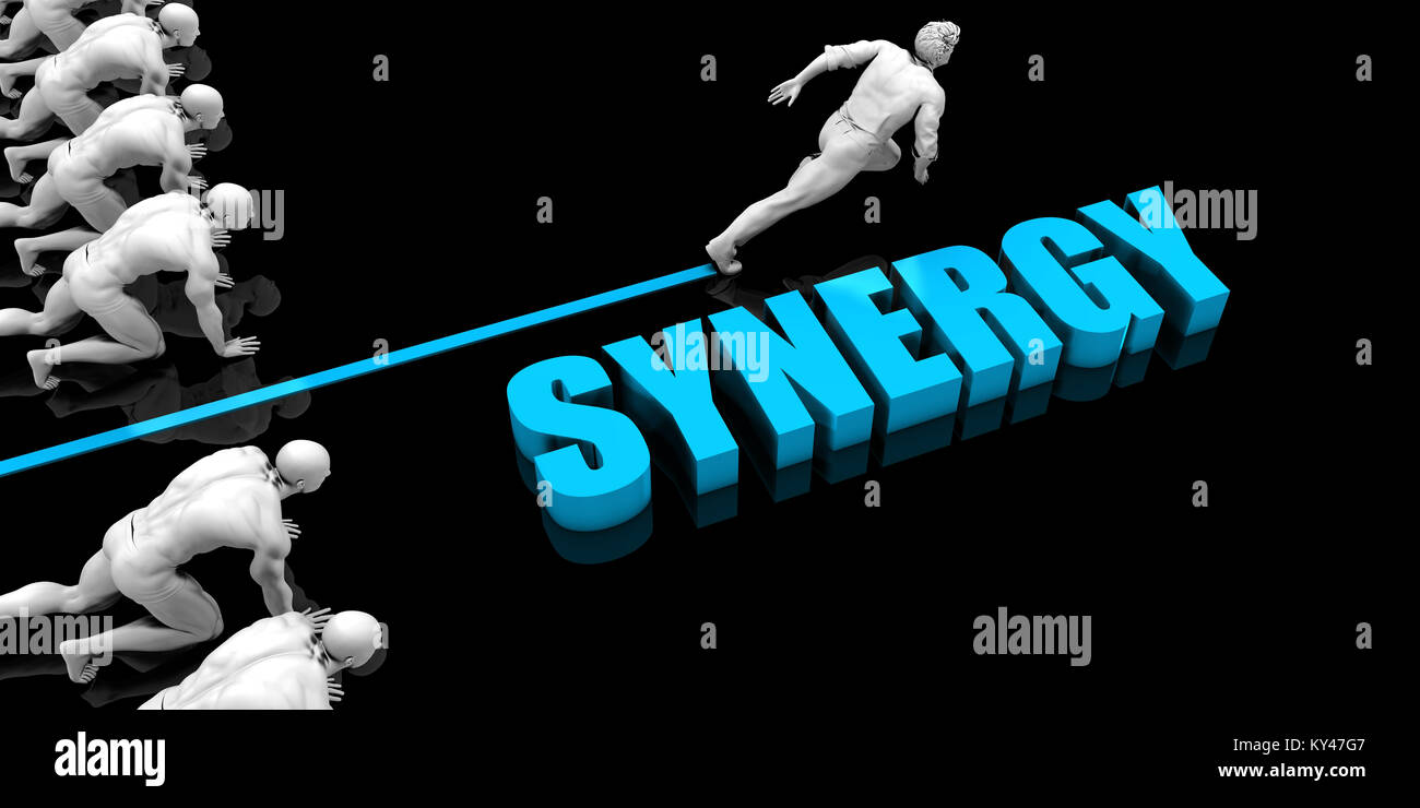 Superior Synergy Concept with Competitive Advantage Stock Photo - Alamy