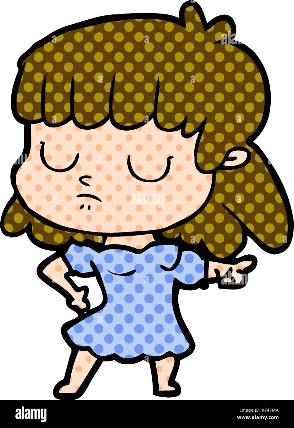 cartoon indifferent woman Stock Vector Image & Art - Alamy