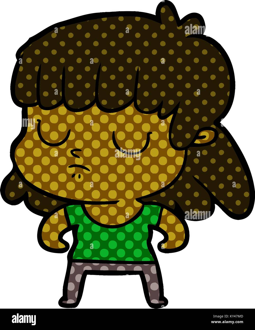 cartoon indifferent woman Stock Vector Image & Art - Alamy