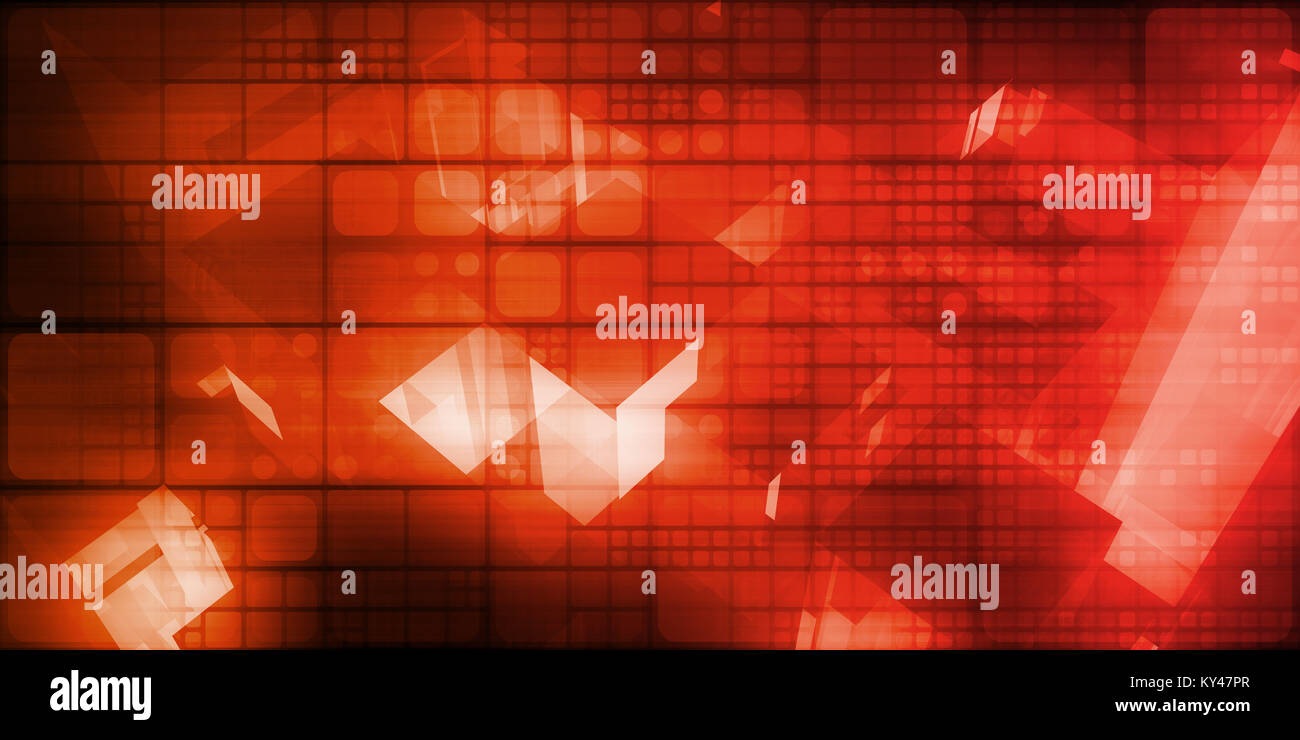 Concept for New Technology Corporate Business Development Art Stock ...