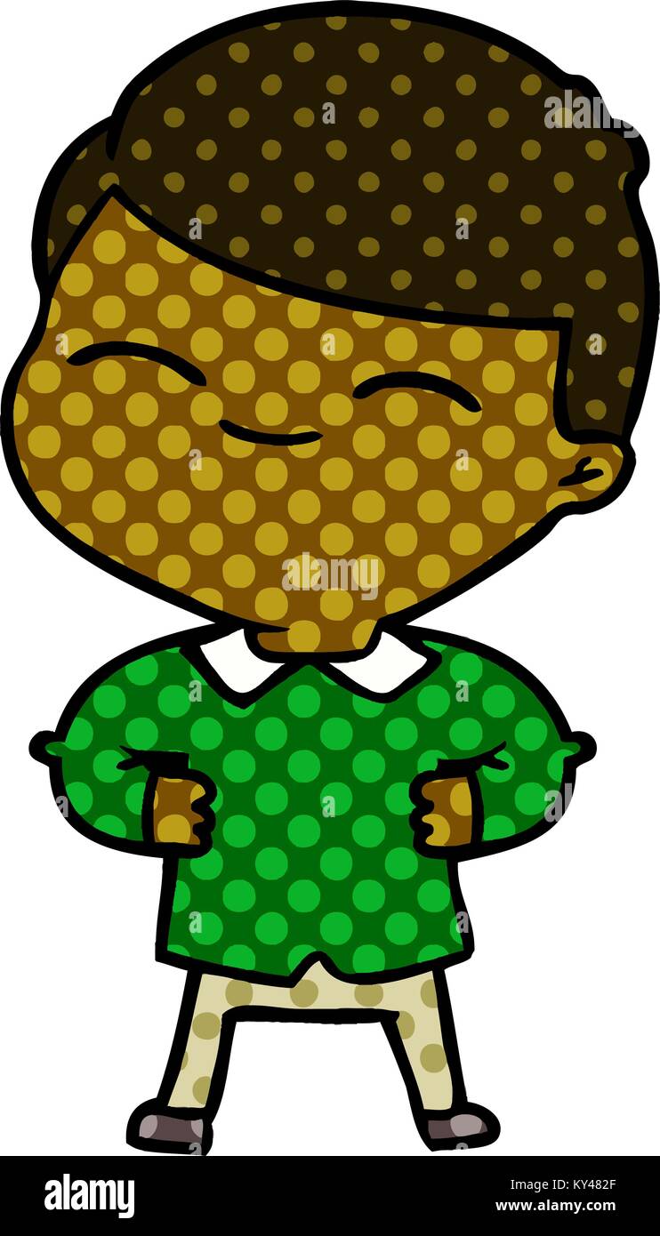 cartoon smiling boy Stock Vector Image & Art - Alamy
