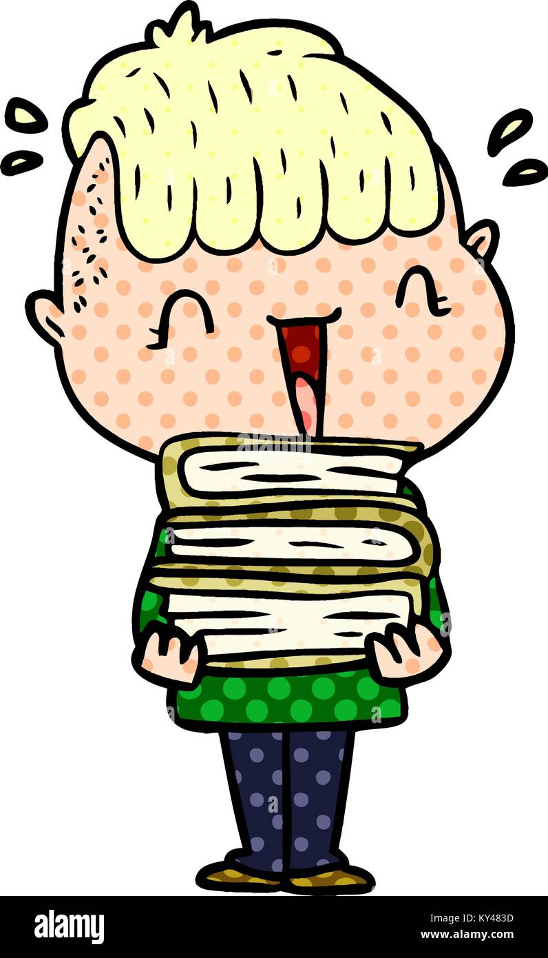 cartoon happy boy surprised Stock Vector Image & Art - Alamy