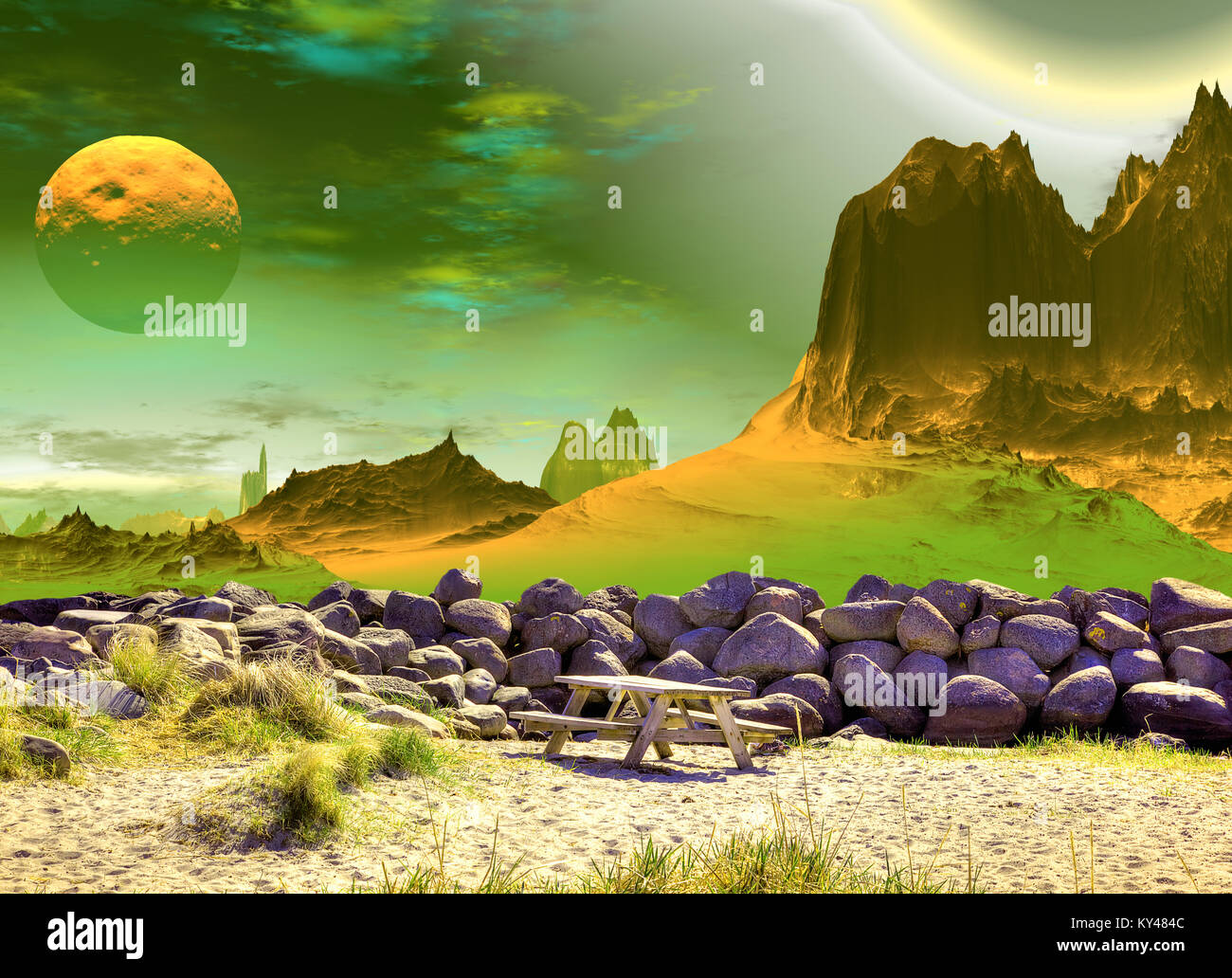 Strange planet hi-res stock photography and images - Alamy
