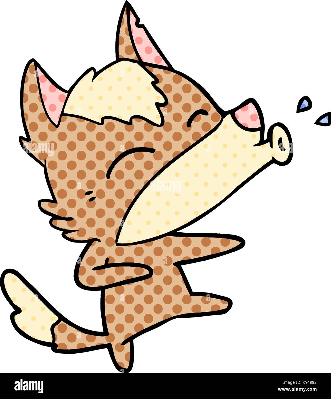 howling wolf cartoon Stock Vector Image & Art - Alamy