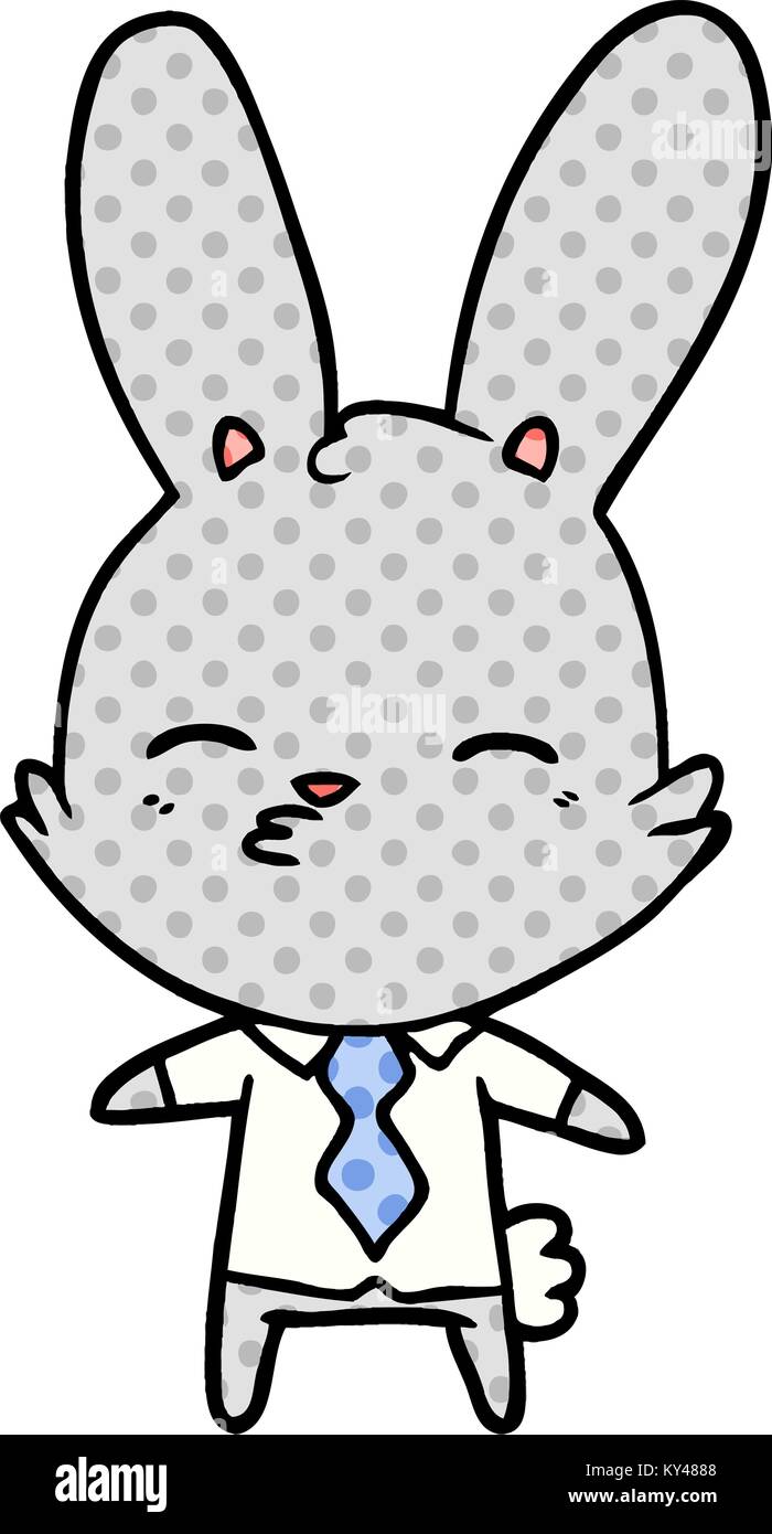 curious bunny cartoon Stock Vector Image & Art - Alamy