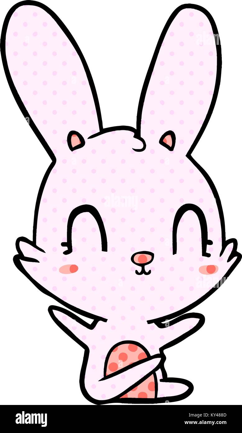 cute cartoon rabbit Stock Vector Image & Art - Alamy