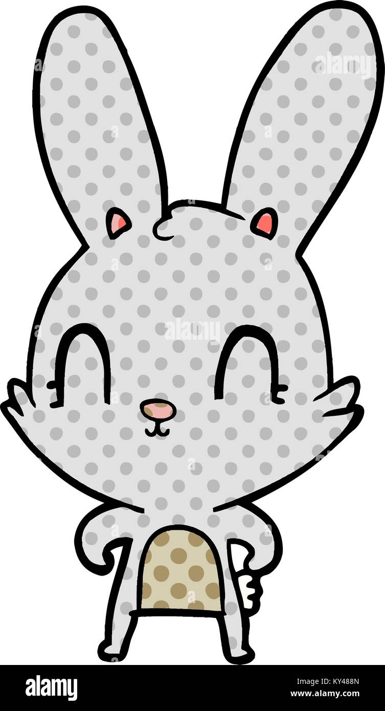 cute cartoon rabbit Stock Vector Image & Art - Alamy