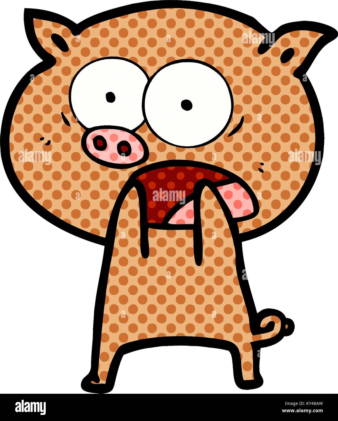 cartoon pig shouting Stock Vector Image & Art - Alamy