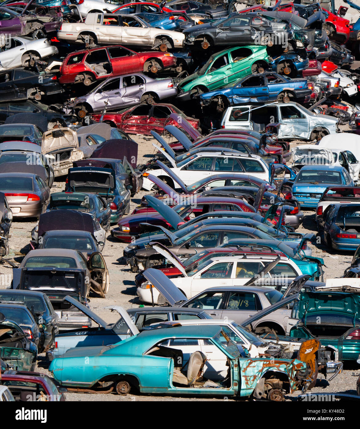 used cars at part out yard will be sold for used parts and then ...