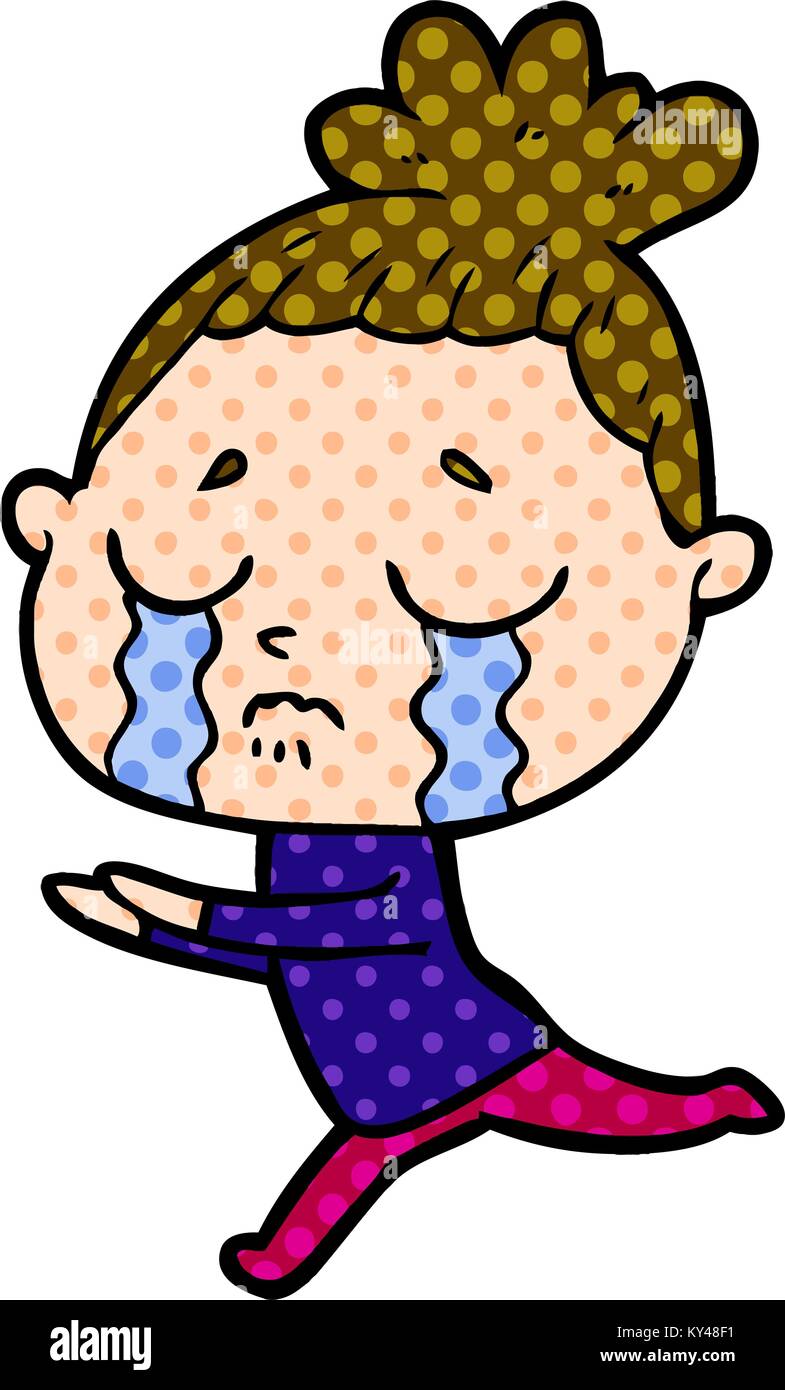 cartoon crying woman Stock Vector Image & Art - Alamy