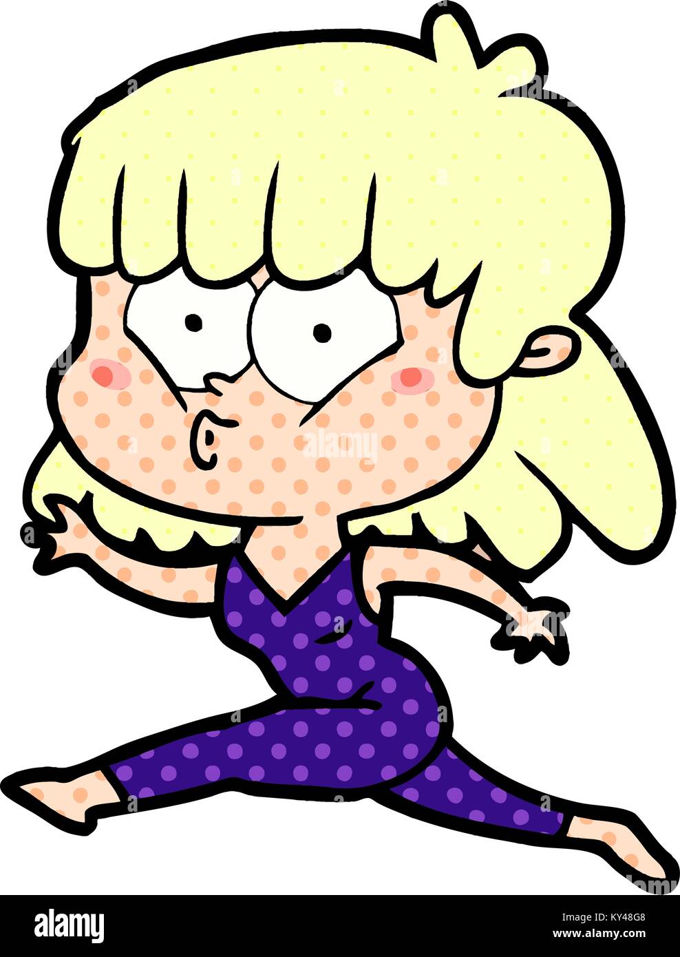 cartoon woman running Stock Vector Image & Art - Alamy