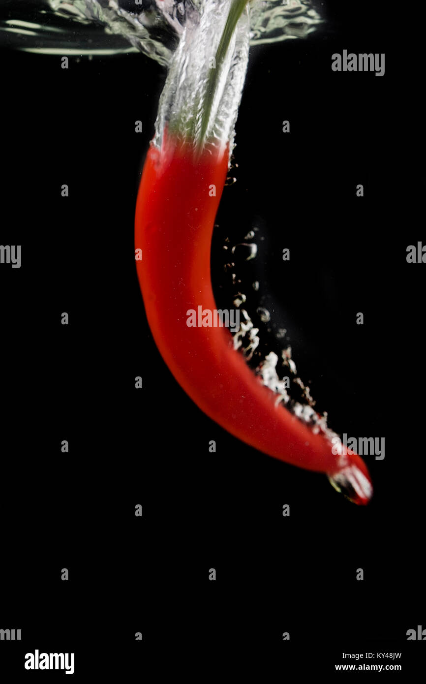 Water Capsicum Splash High Resolution Stock Photography and Images - Alamy