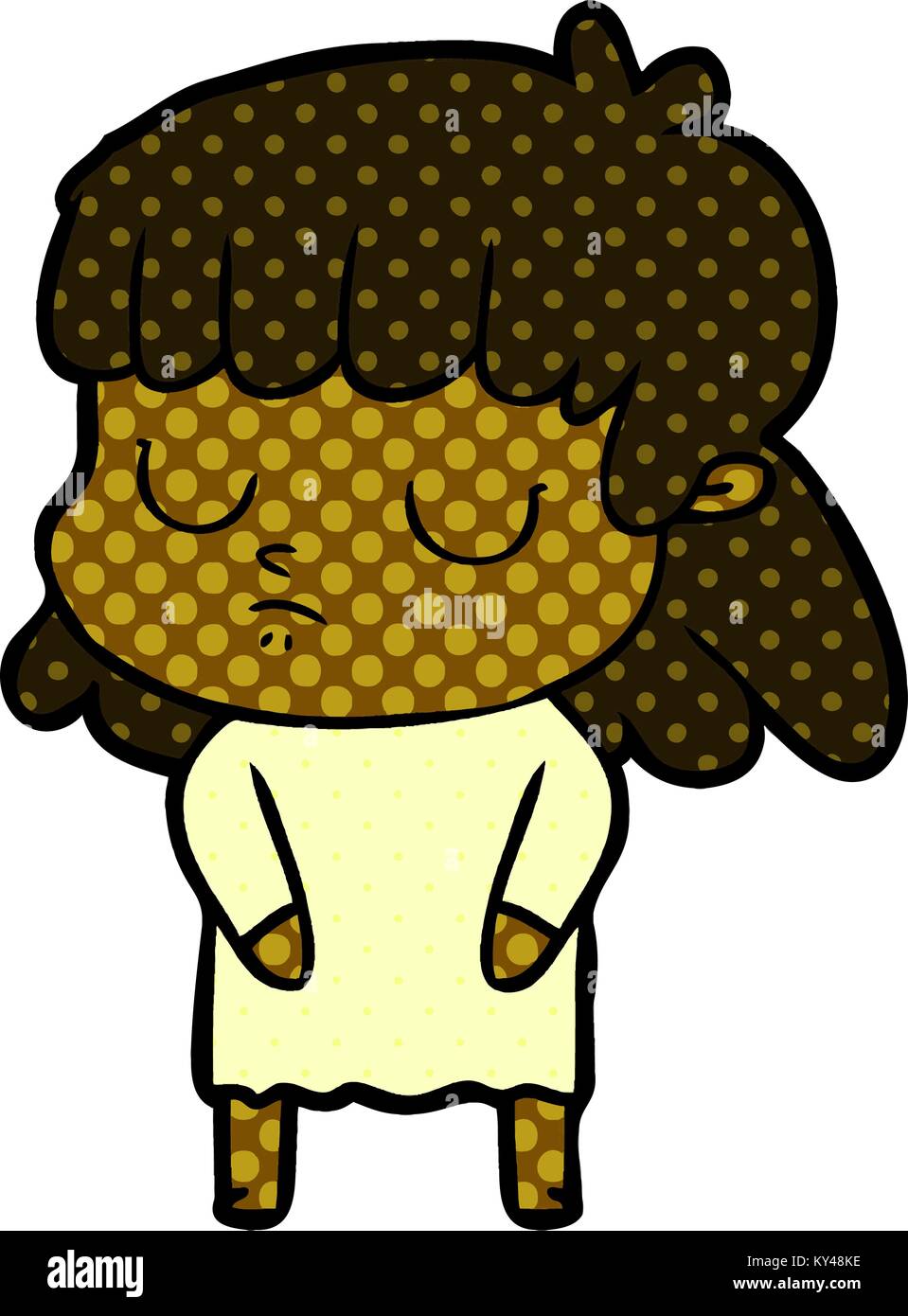 cartoon indifferent woman Stock Vector Image & Art - Alamy