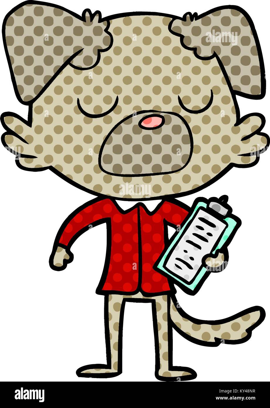 cartoon dog manager Stock Vector Image & Art - Alamy