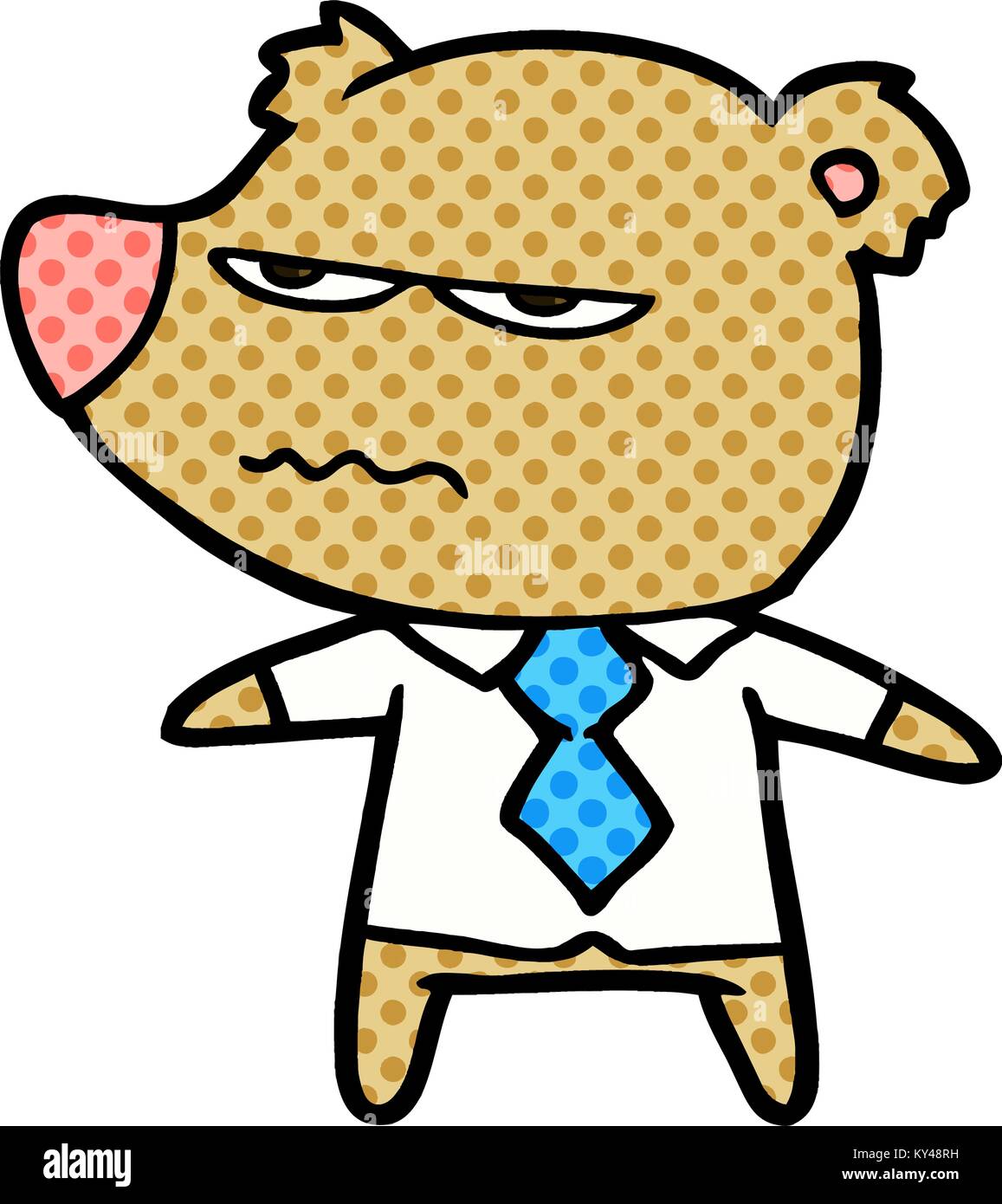 cartoon angry boss bear Stock Vector Image & Art - Alamy