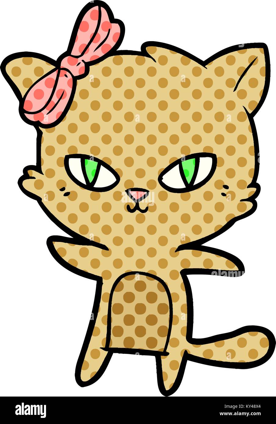 cute cartoon cat Stock Vector Image & Art - Alamy