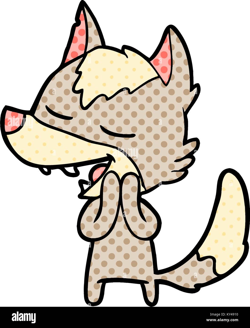 cartoon wolf laughing Stock Vector Image & Art - Alamy