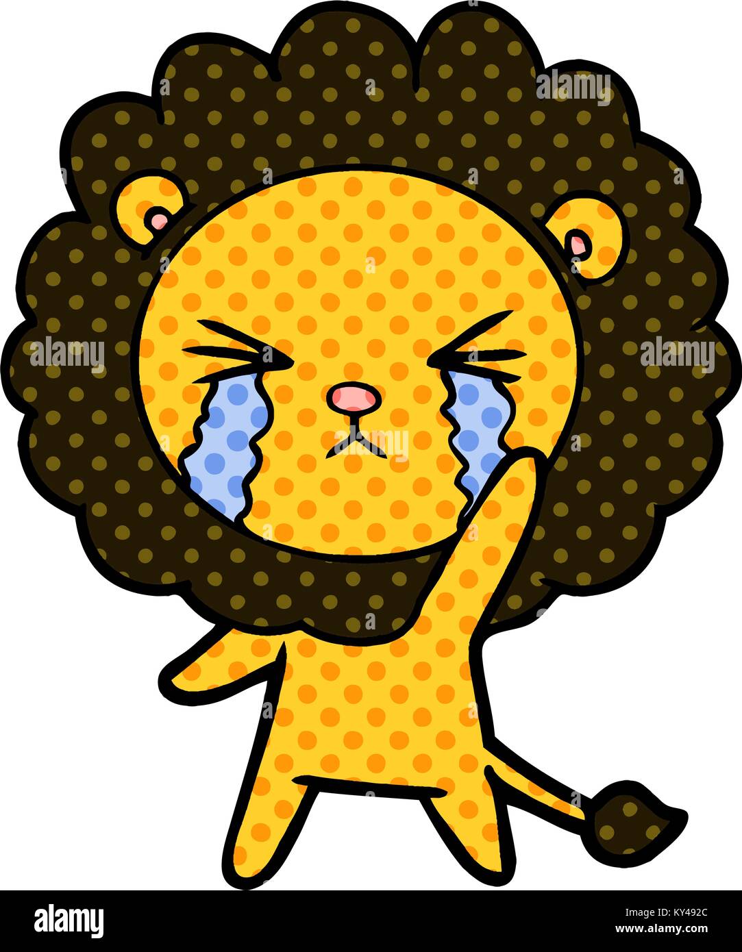 cartoon crying lion Stock Vector Image & Art - Alamy