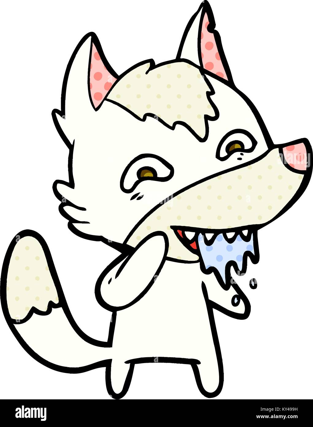 cartoon hungry wolf Stock Vector Image & Art - Alamy