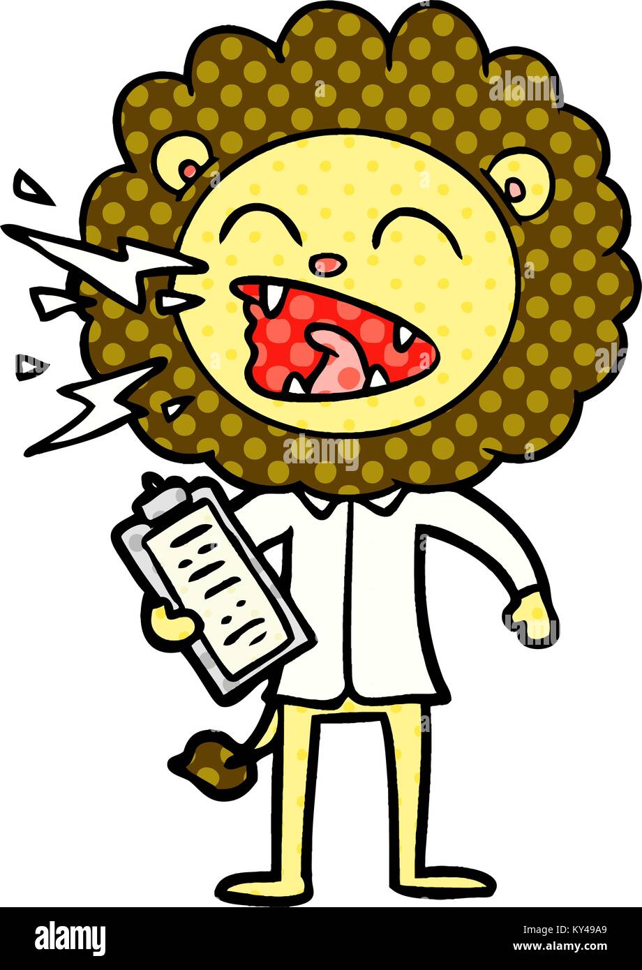 cartoon roaring lion doctor Stock Vector Image & Art - Alamy