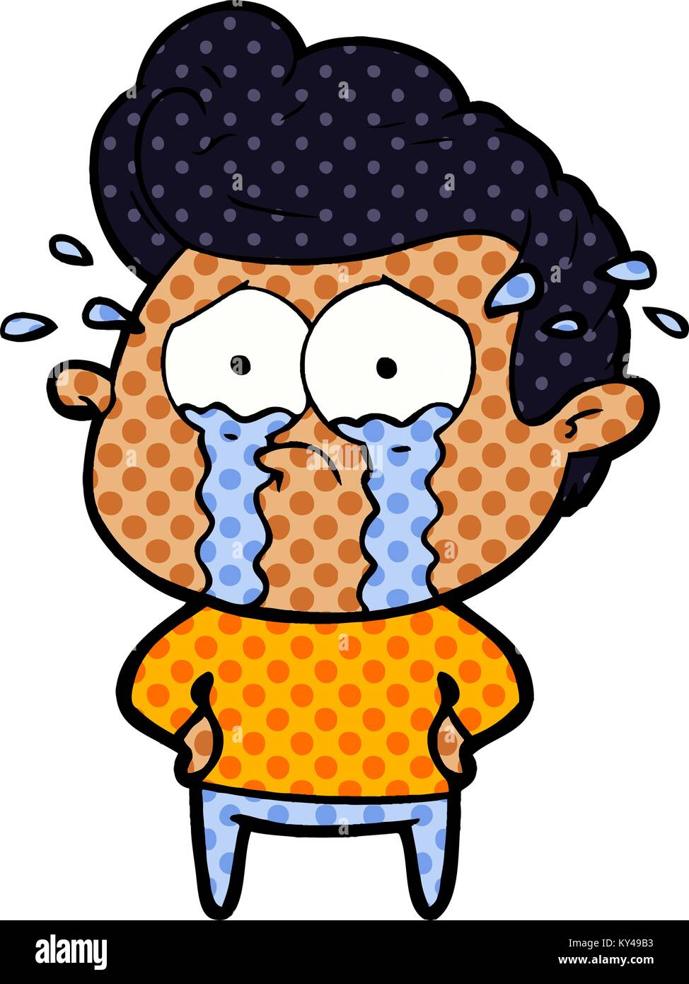 cartoon crying man Stock Vector Image & Art - Alamy