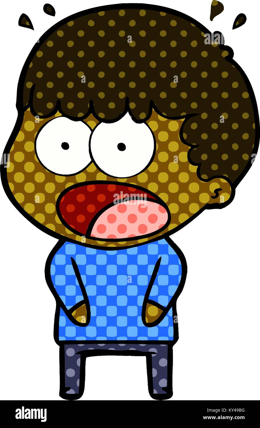 cartoon shocked man Stock Vector Image & Art - Alamy