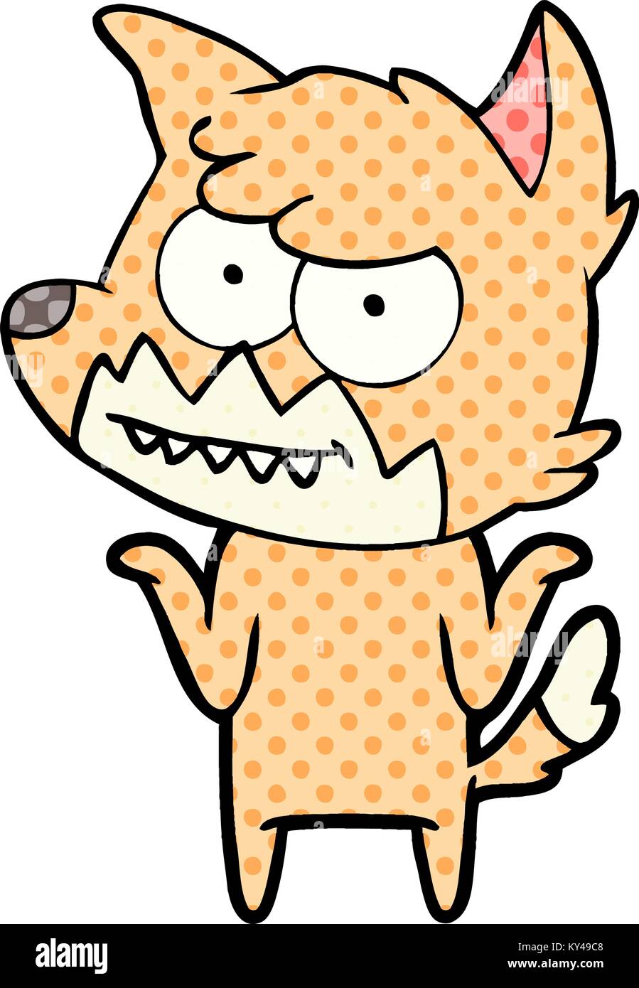 cartoon grinning fox Stock Vector Image & Art - Alamy